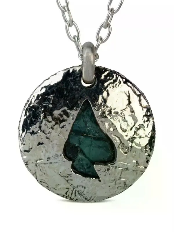PARTS OF FOUR Heart-shaped Disc Necklace - Silver