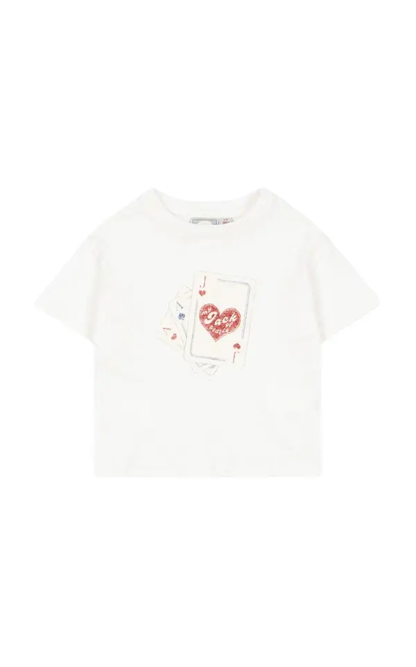 KONGES SLØJD Rhw X Ks Jack Cotton-linen T-shirt - White