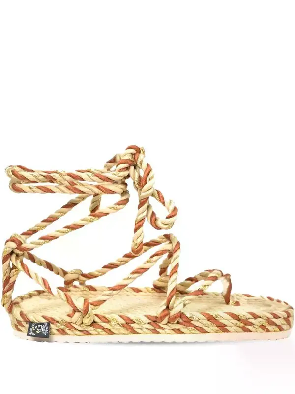 NOMADIC STATE OF MIND Rope Tie Flat Sandals