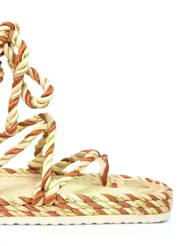NOMADIC STATE OF MIND Rope Tie Flat Sandals
