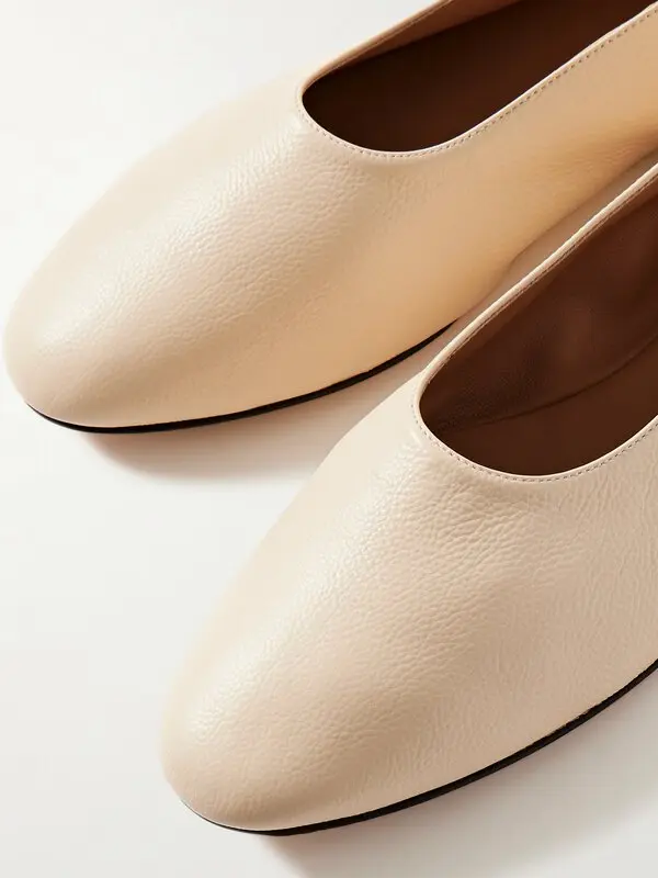 THE ROW Awar Leather Ballet Flats