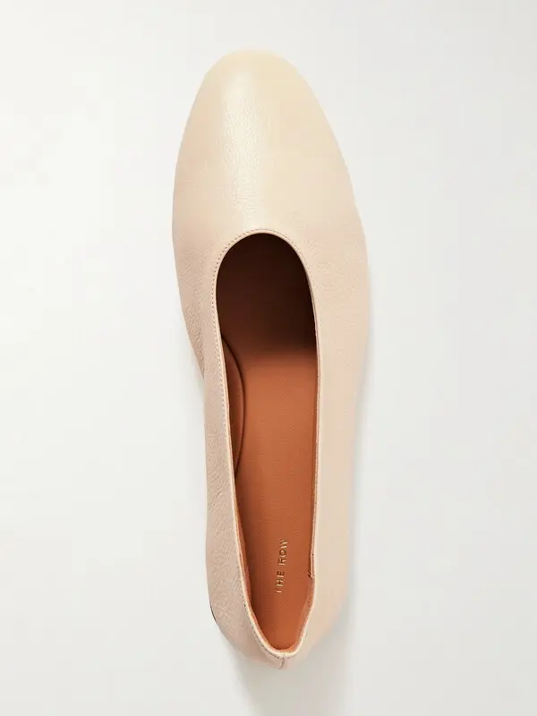 THE ROW Awar Leather Ballet Flats