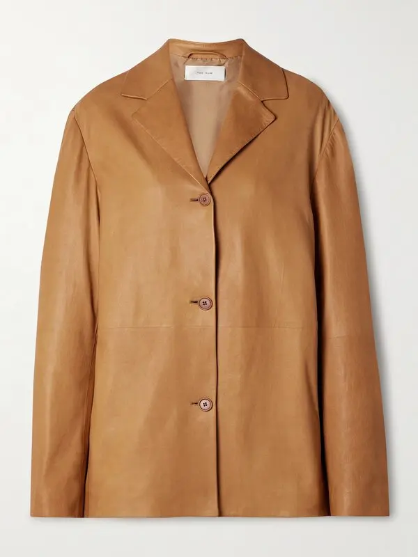 THE ROW Fabian Leather Jacket