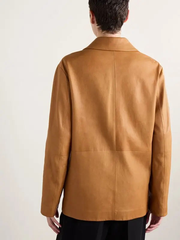 THE ROW Fabian Leather Jacket
