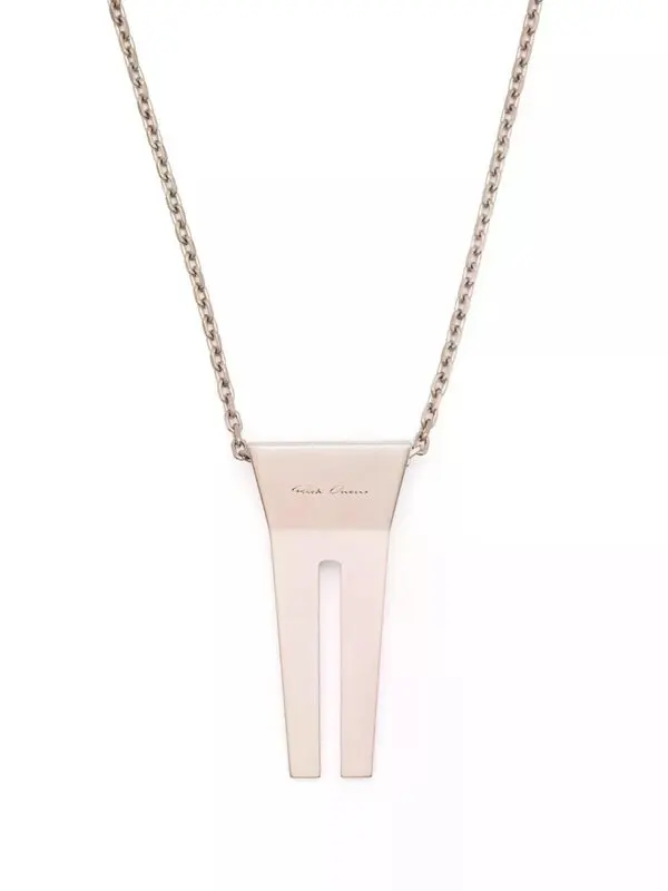 Rick Owens Open-trunk Pendant Necklace - Metallic
