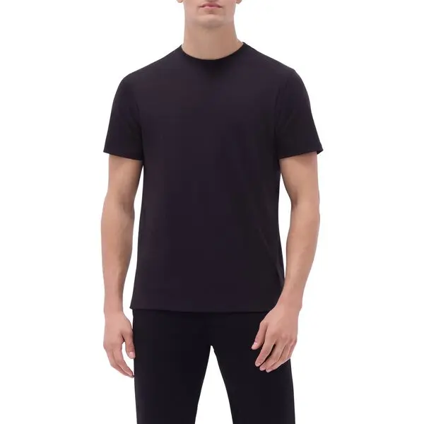 Bugatchi Hank Solid Pima Cotton T-shirt - Black