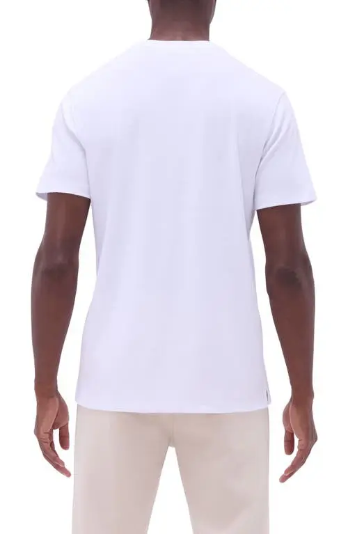 Bugatchi Hank Solid Pima Cotton T-shirt - White