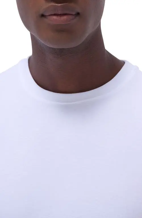 Bugatchi Hank Solid Pima Cotton T-shirt - White