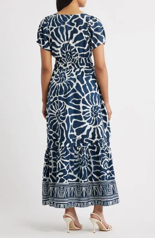 Halogen Allover Print A-line Dress
