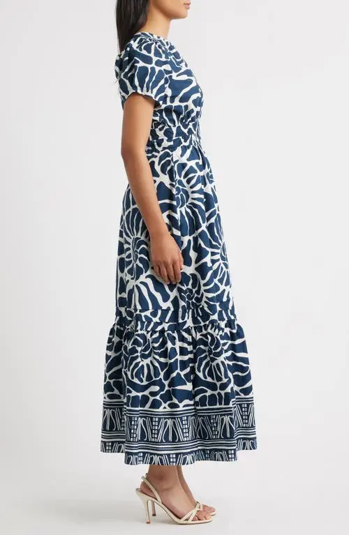 Halogen Allover Print A-line Dress
