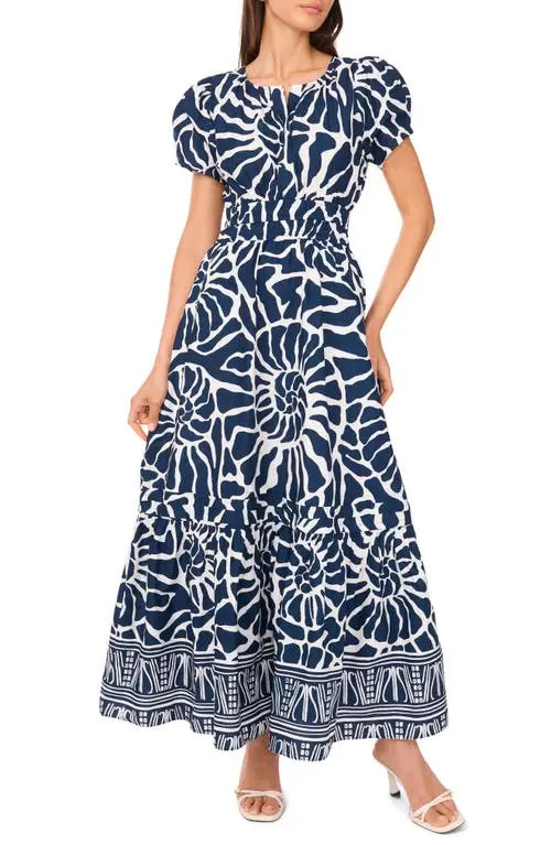 Halogen Allover Print A-line Dress