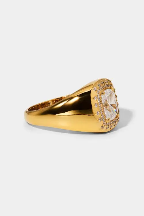Nadri Cabarete Cz Signet Ring
