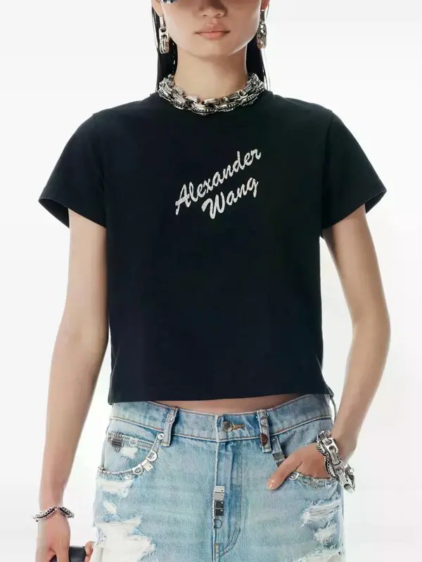 Alexander Wang Logo-print T-shirt - Black