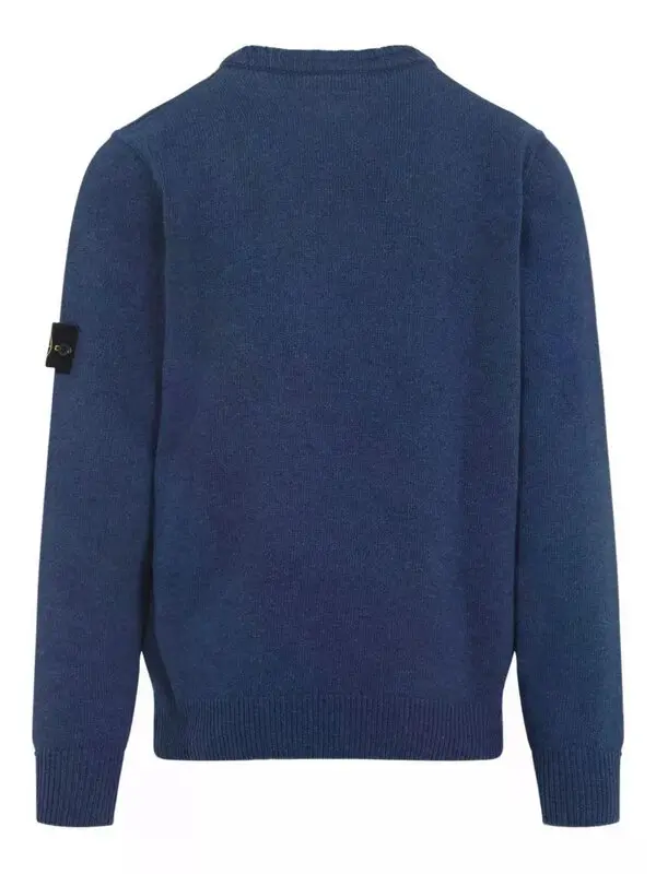 Stone Island Logo-patch Crew-neck Sweater
