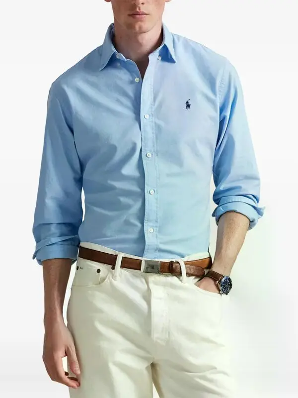 Polo Ralph Lauren Garment-dyed Oxford Shirt - Blue