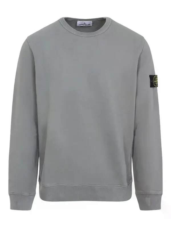 Stone Island Logo-patch Crew-neck Sweater
