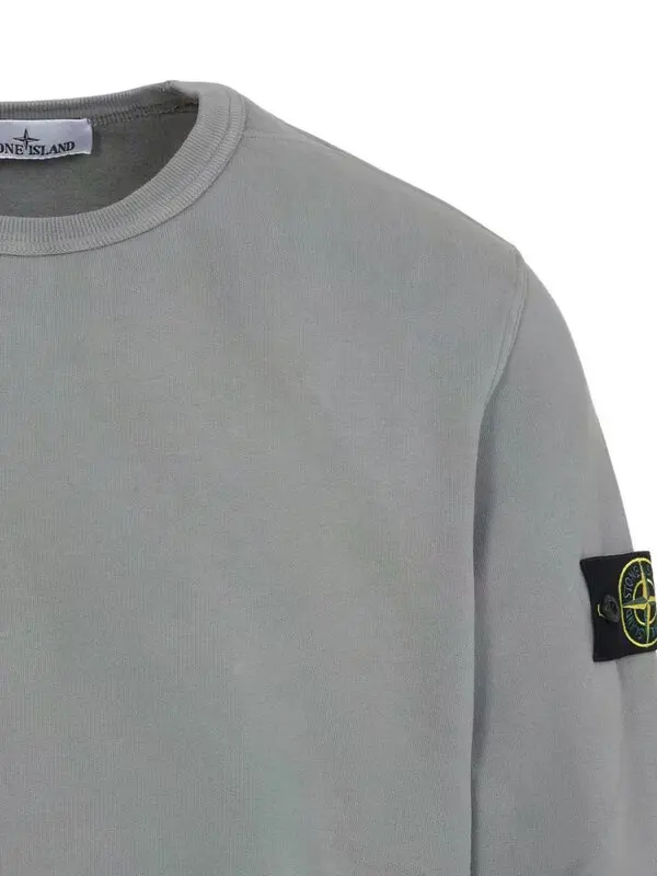 Stone Island Logo-patch Crew-neck Sweater