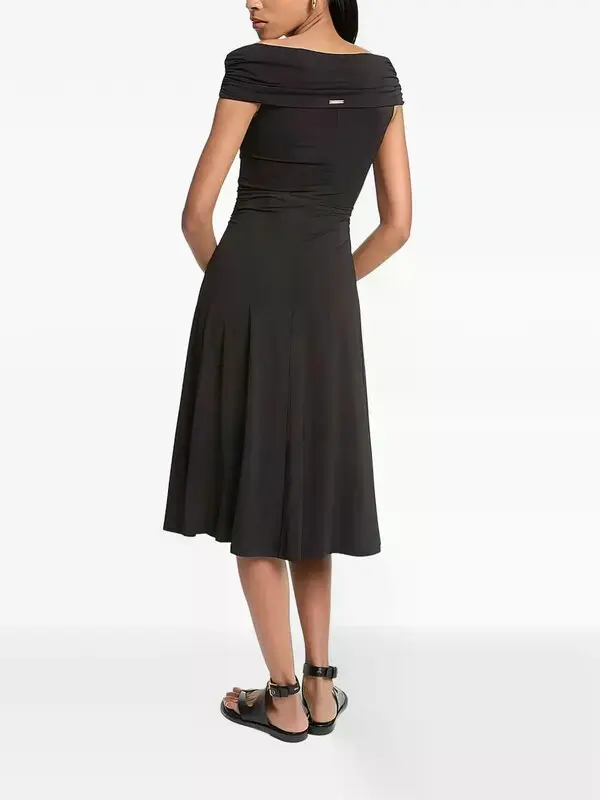 Michael Kors Sleeveless Ruched Dress - Black
