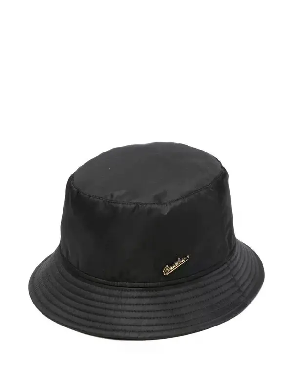 Borsalino Logo-plaque Bucket Hat - Black