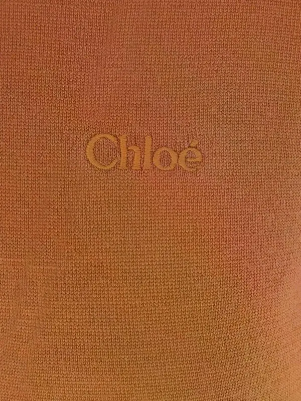 Chloé Logo-embroidered Crew-neck Top