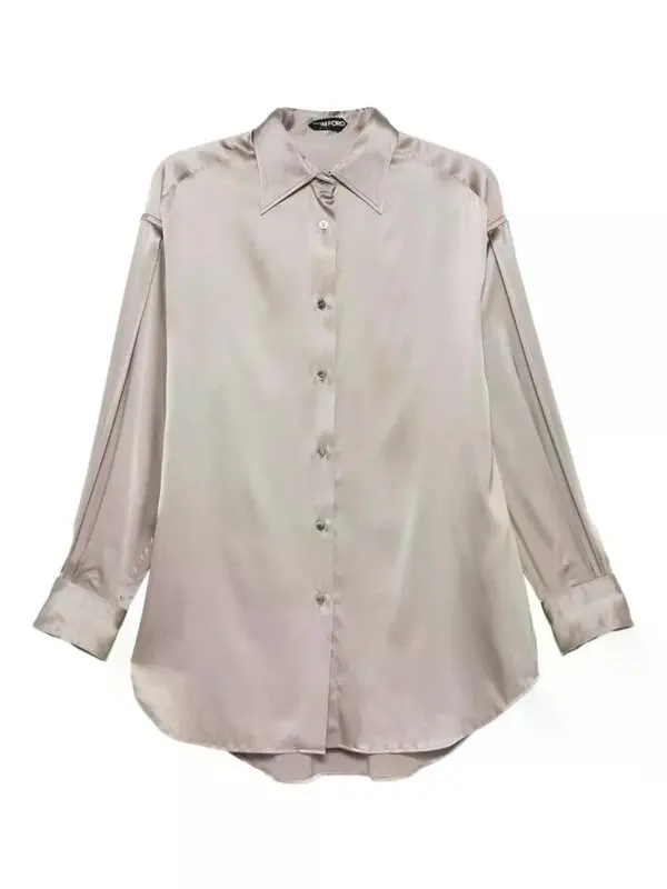 TOM FORD Satin Button-up Shirt