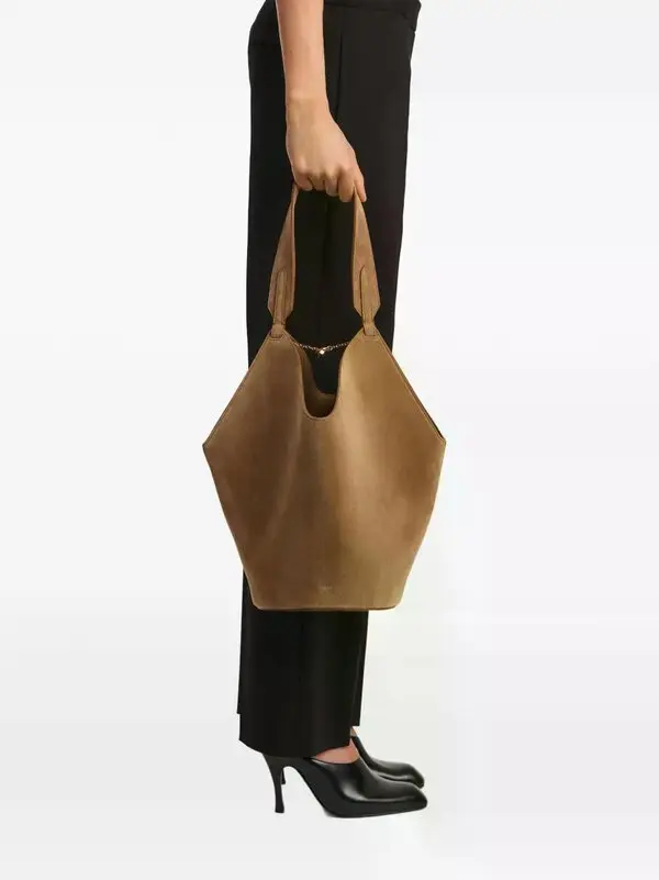 Khaite Small Lotus Tote Bag - Brown