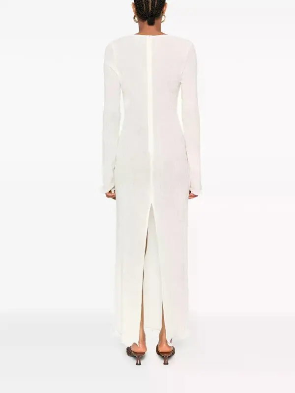 Magda Butrym Floral-appliqué Maxi Dress - White