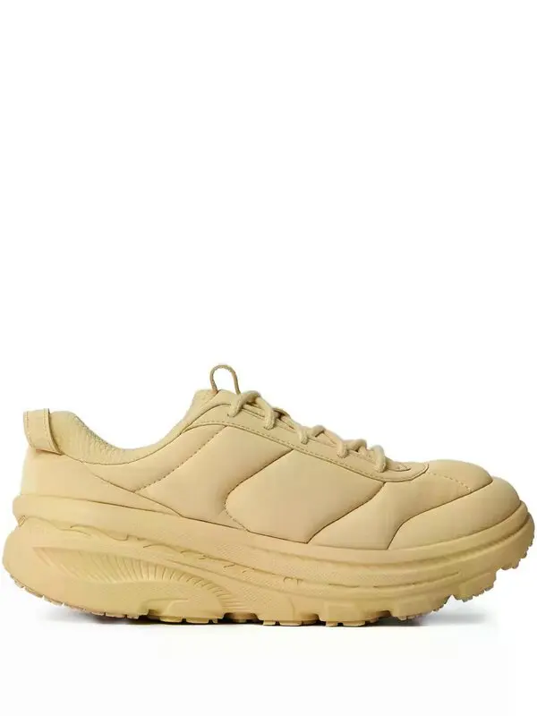 HOKA® Bondi Quilted Lace-up Sneakers - Yellow