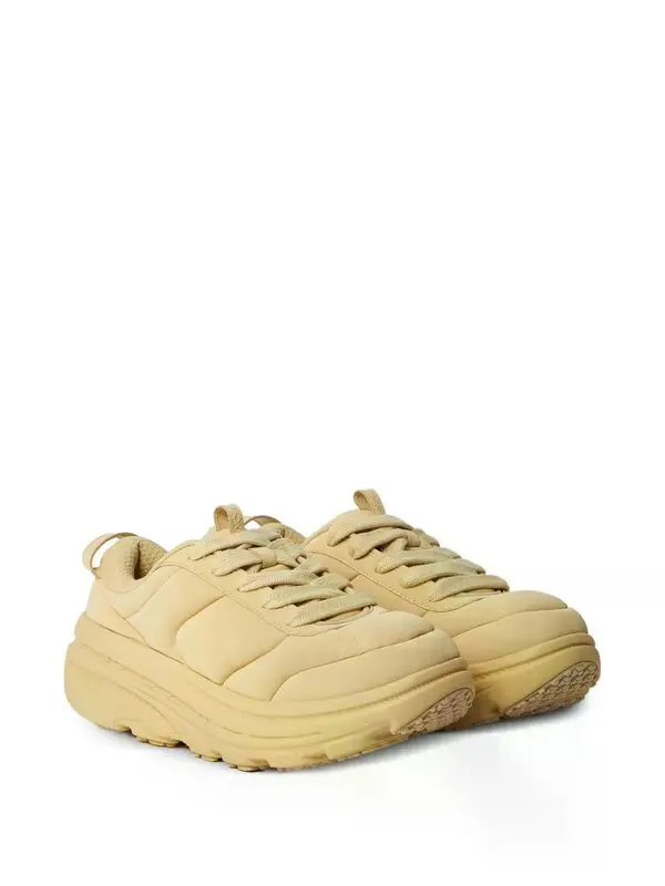 HOKA® Bondi Quilted Lace-up Sneakers - Yellow