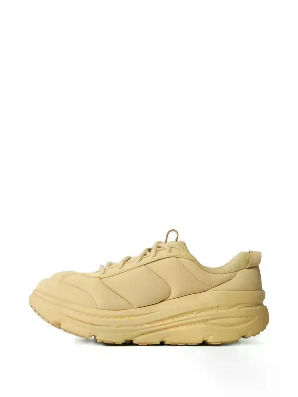 HOKA® Bondi Quilted Lace-up Sneakers - Yellow