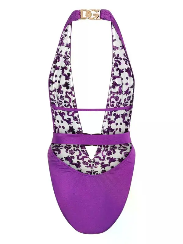 Dolce & Gabbana Logo-plaque Swimsuit