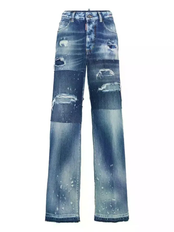 Dsquared2 Patchwork-embellished Jeans