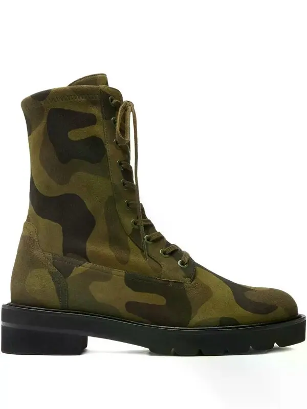 STUART WEITZMAN Ande Liftie Lace-up Combat Boots