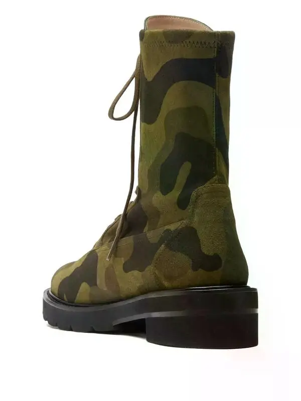 STUART WEITZMAN Ande Liftie Lace-up Combat Boots