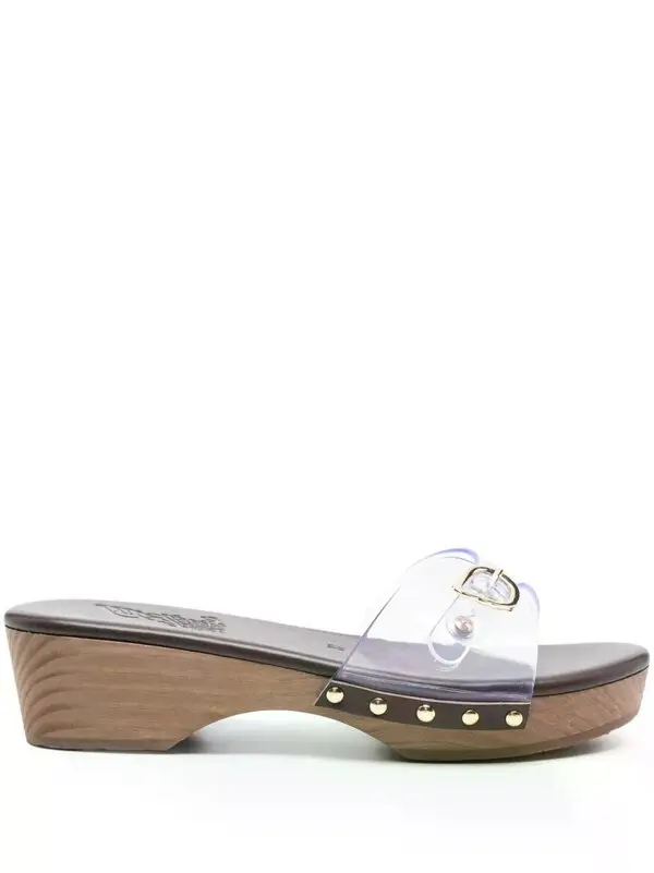 ANCIENT GREEK SANDALS Omonia Clogs - White