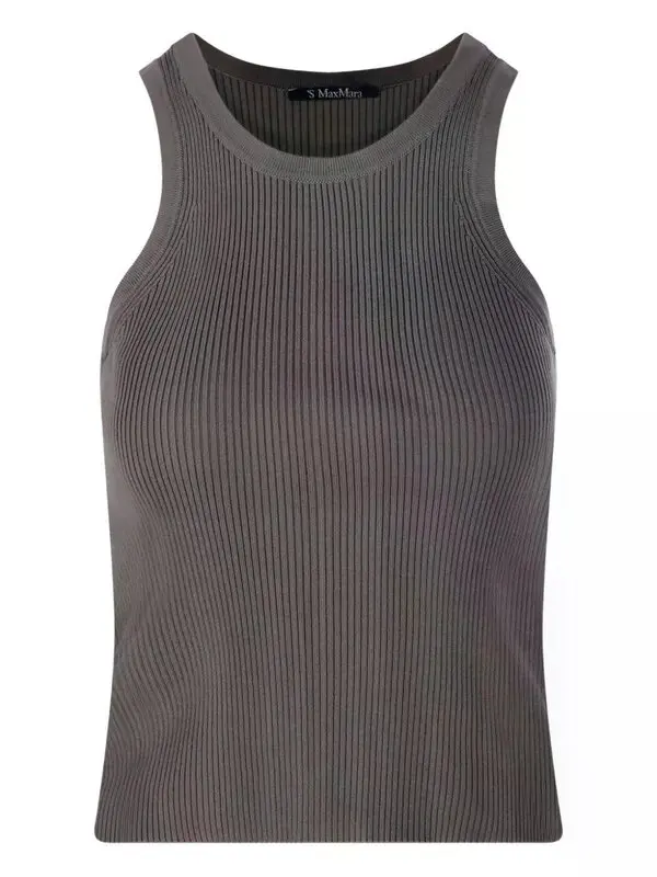 Max Mara Ribbed Sleeveless Top