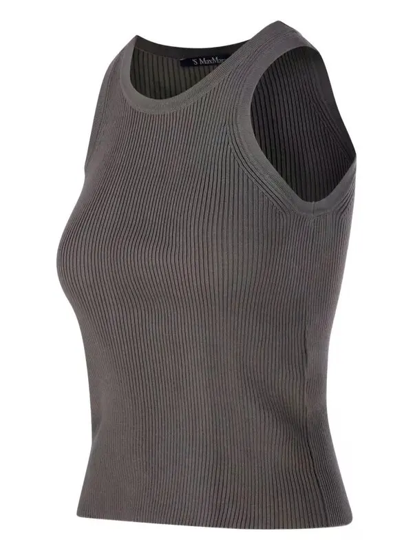 Max Mara Ribbed Sleeveless Top