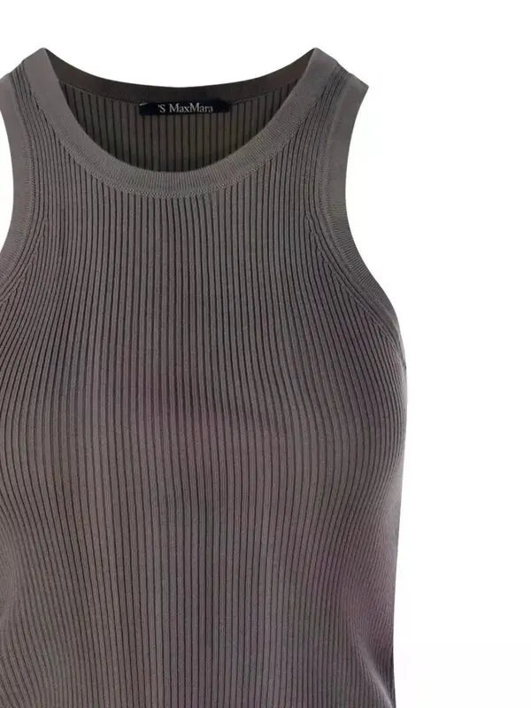 Max Mara Ribbed Sleeveless Top