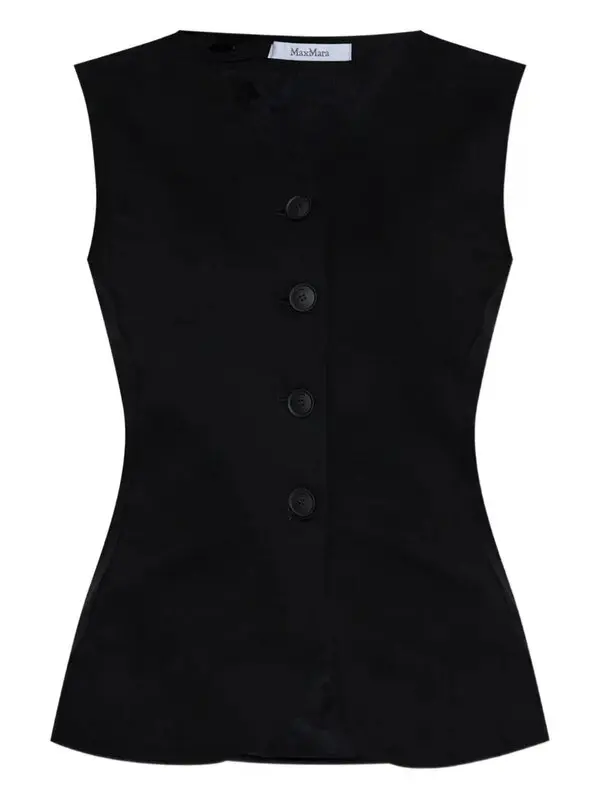 Max Mara Structured Vest - Black