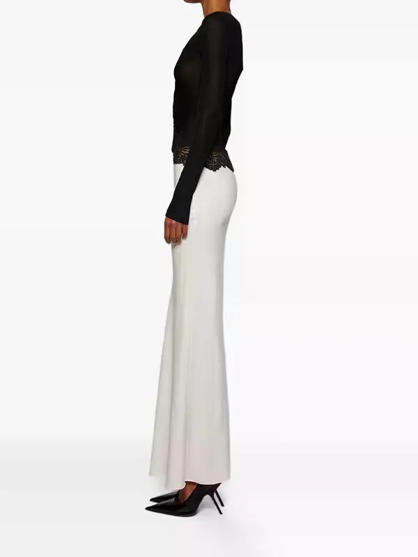 Christopher Esber Lace Trimmed Long-sleeve Dress