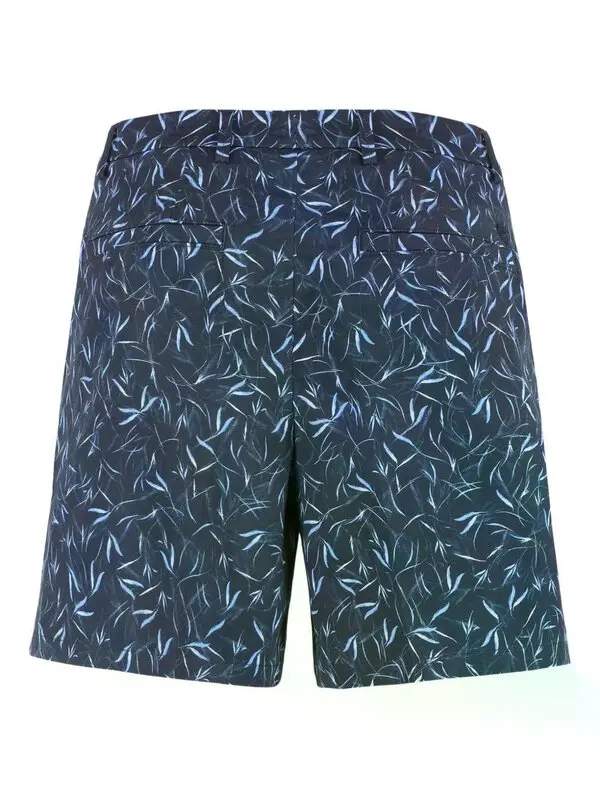 BOSS Floral-print Bermuda Shorts - Blue