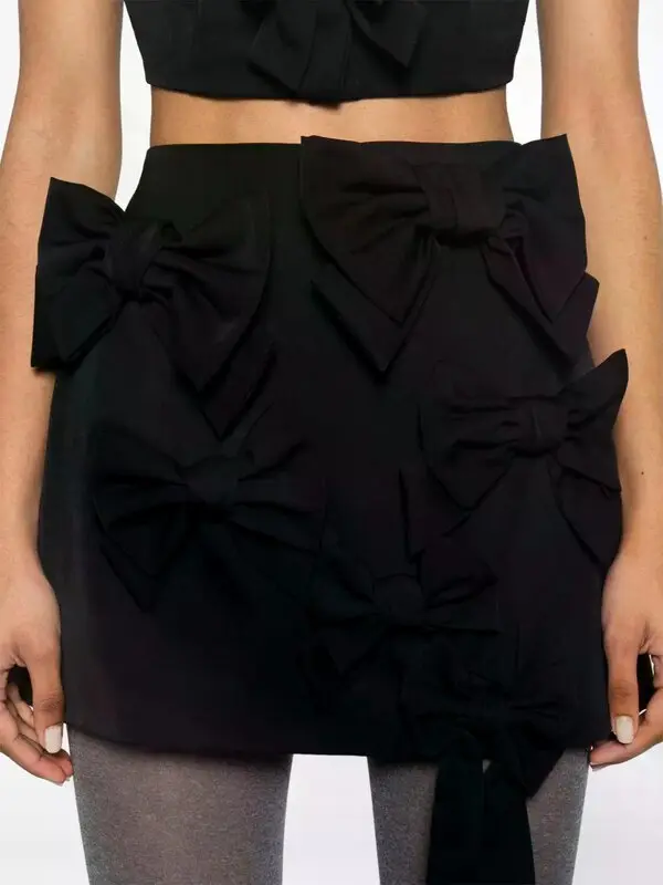 Viktor & Rolf Bow Bouquet Mini Skirt - Black