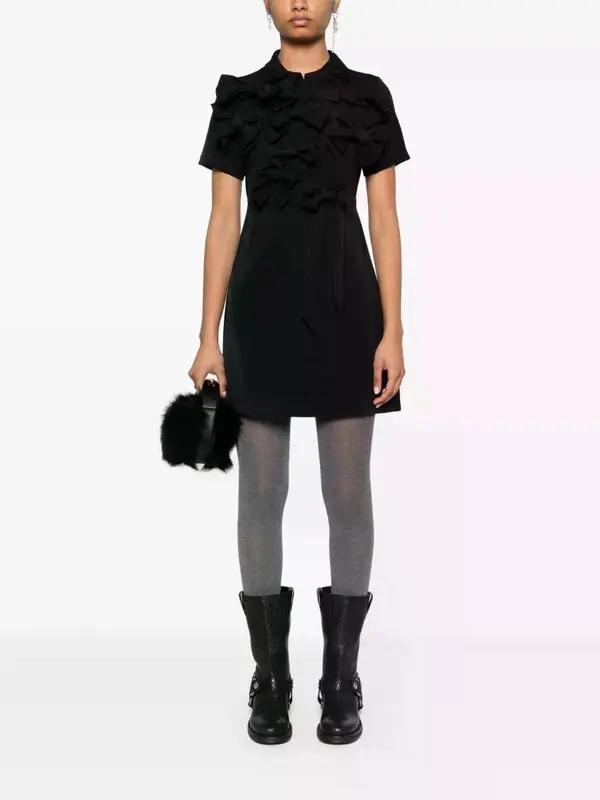 Viktor & Rolf Bow Bouquet Mini Dress - Black
