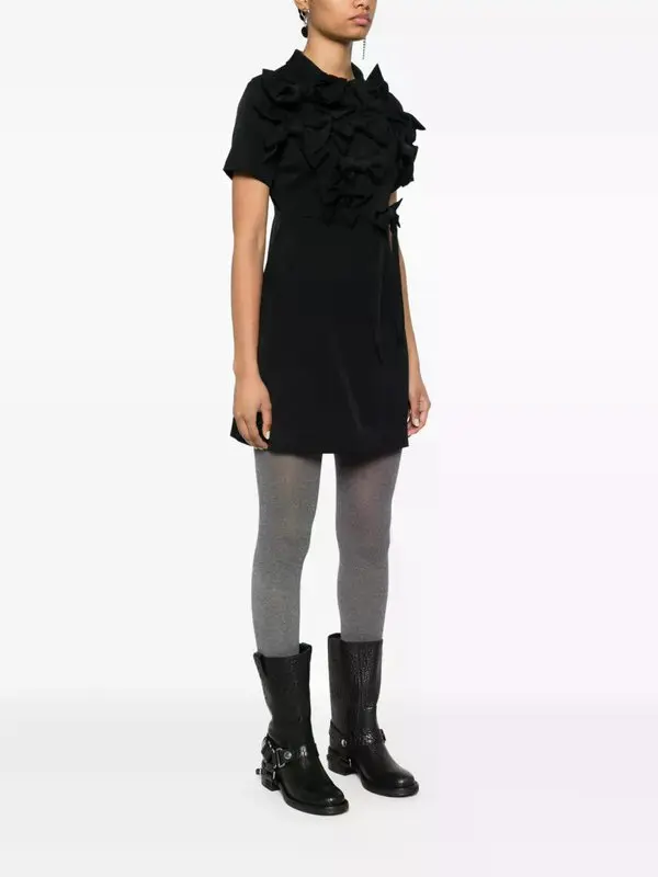 Viktor & Rolf Bow Bouquet Mini Dress - Black