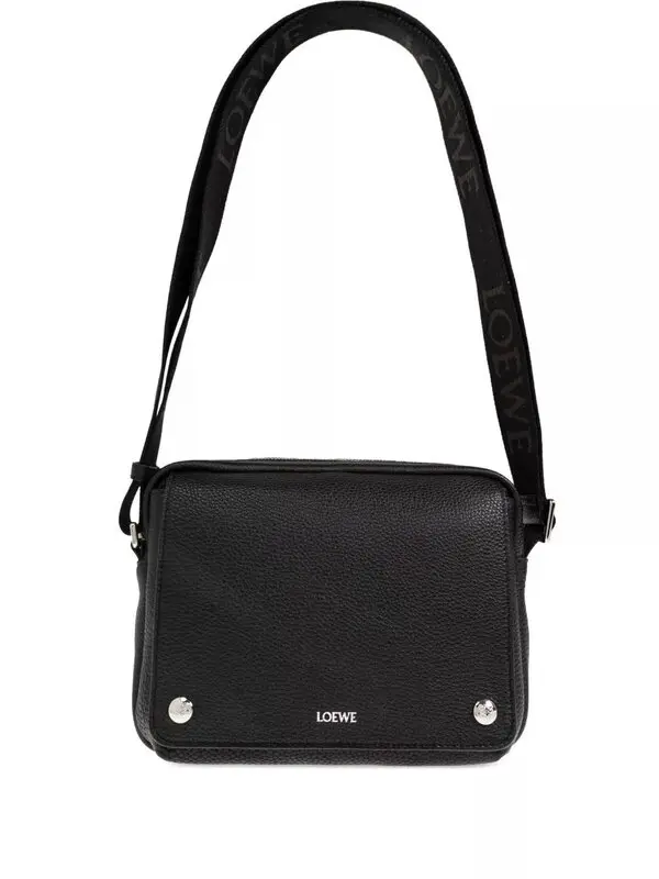 Loewe Medium Pebble Leather Shoulder Bag - Black