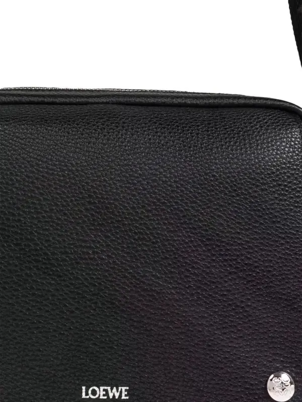 Loewe Medium Pebble Leather Shoulder Bag - Black