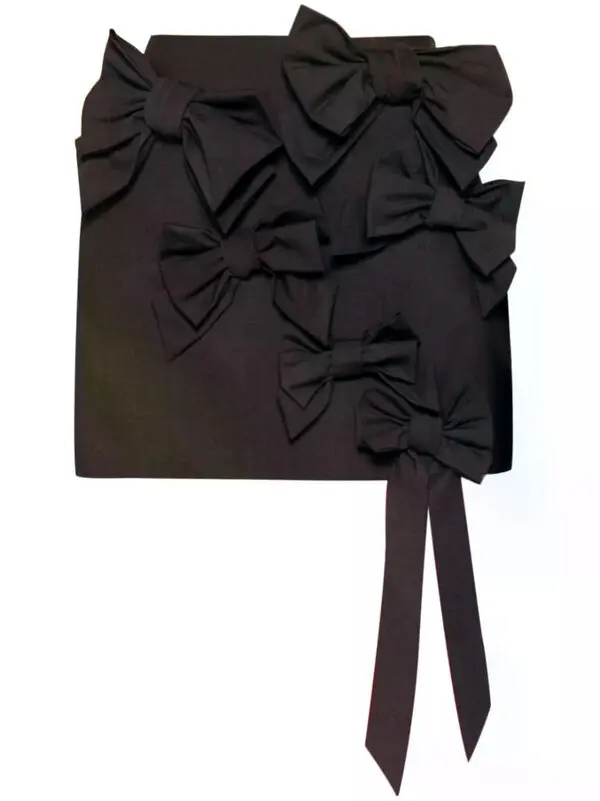 Viktor & Rolf Bow Bouquet Mini Skirt - Brown