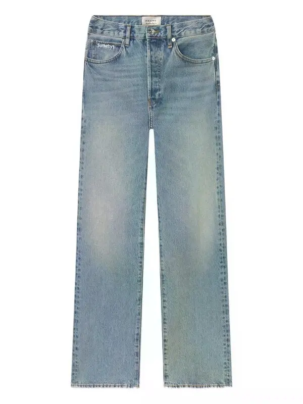 FRAME X Sotheby's Frayed Jeans - Blue