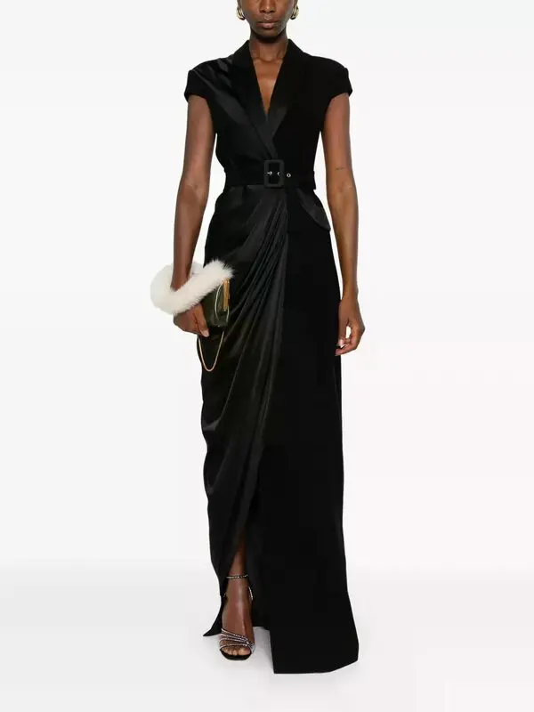 SILK LOVE & LACE Silk V-neck Dress