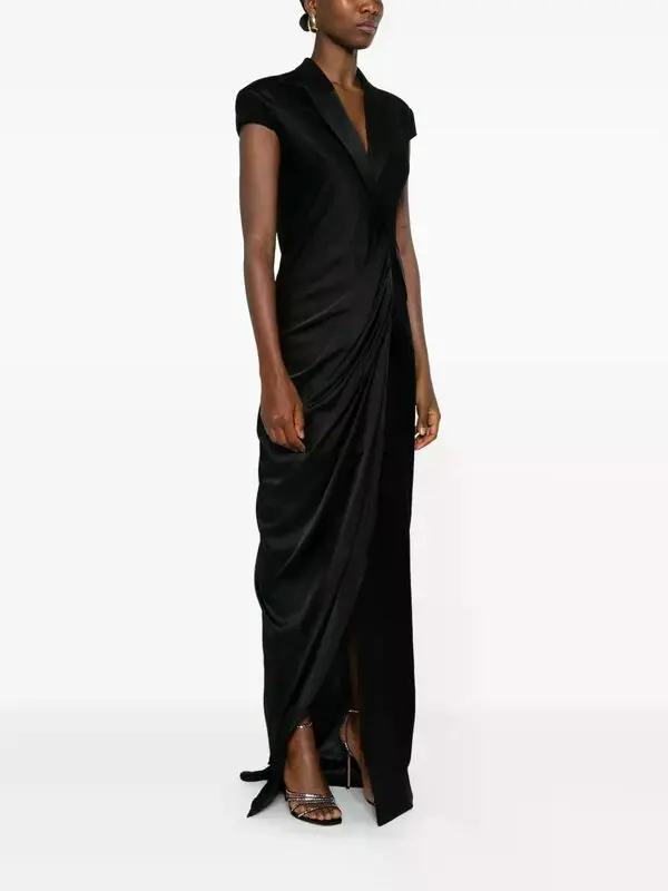 SILK LOVE & LACE Silk V-neck Dress